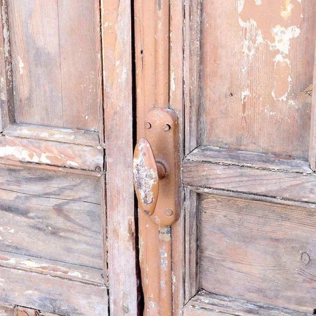 Spanish Baroque Style Painted Pine Paneled Window Shutters and Frame ...