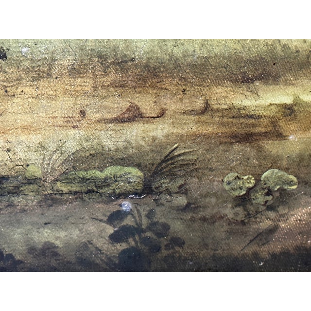 Mid 19th Century Victorian Oil Painting of a Bay Hunter Horse Pursued ...