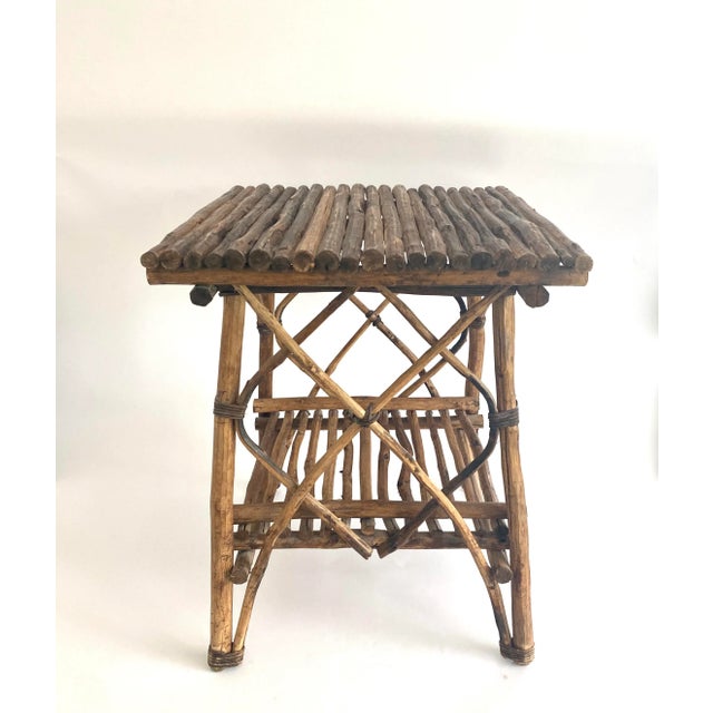 Artisan Crafted Twig Table | Chairish