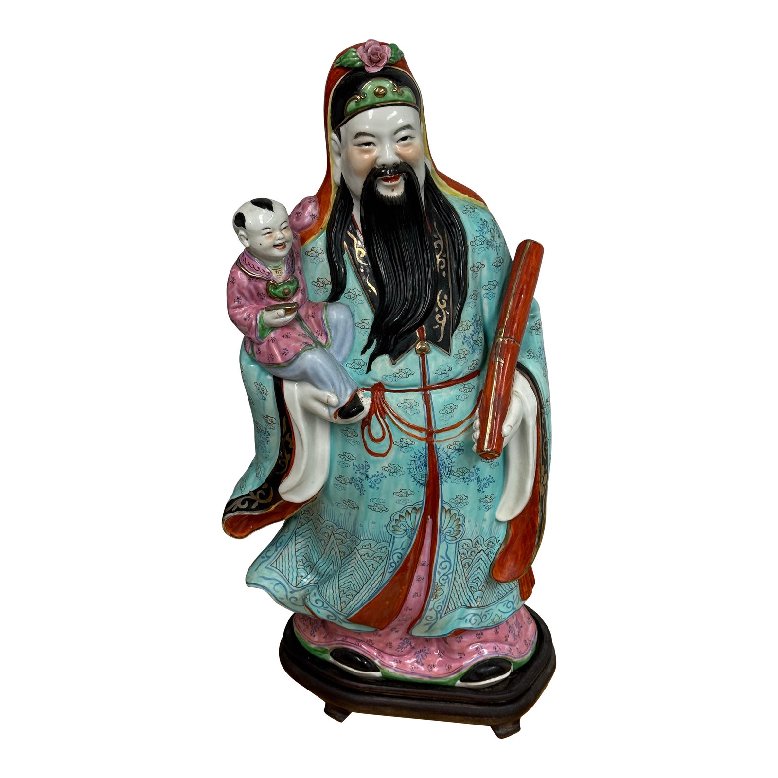 Chinese Ceramic Star God Fu Xing | Chairish