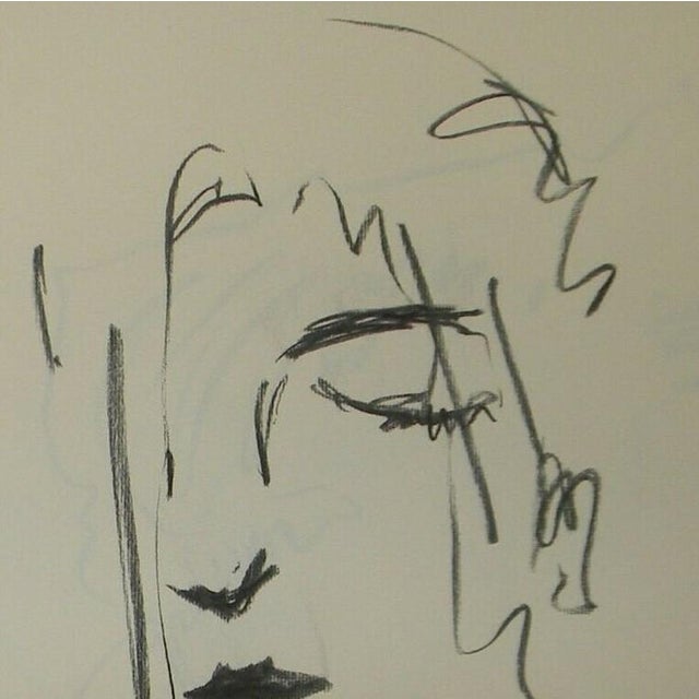 Contemporary Expressionist Style Figurative Charcoal Drawing by Jose ...