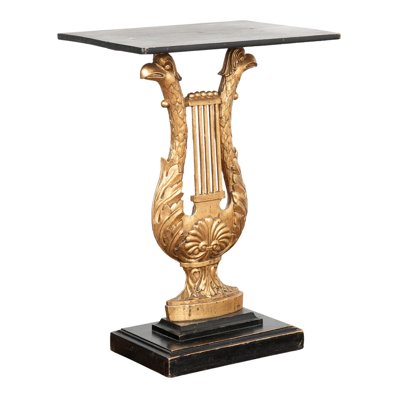 Black and Gold Eagle Console Table, Sweden Circa 1830 | Chairish