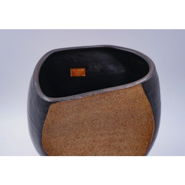 Mid 20th Century Joel Edwards Sculptural Pottery Vase | Chairish