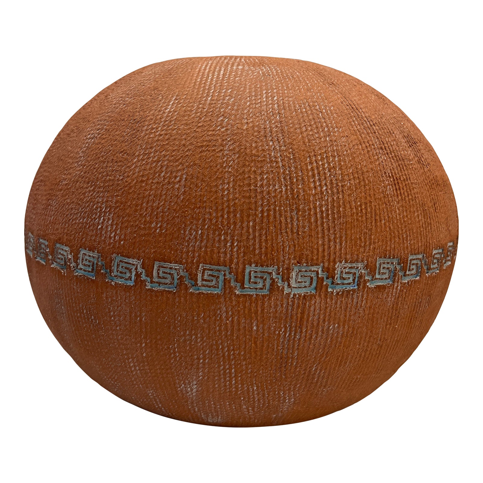 Large Jack Moulthrop Sphere-Shaped Pottery Sculpture With Pre-Columbian ...