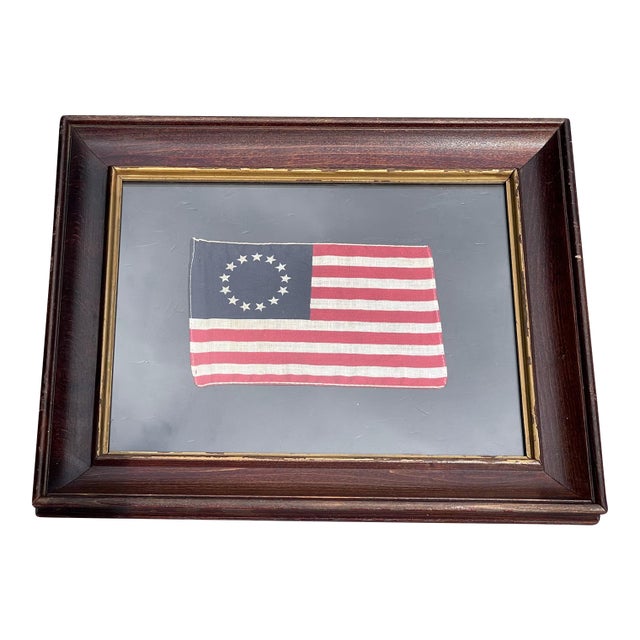 Vintage Betsy Ross Revolutionary Flag 13 Star Bicentennial Parade Flag ...