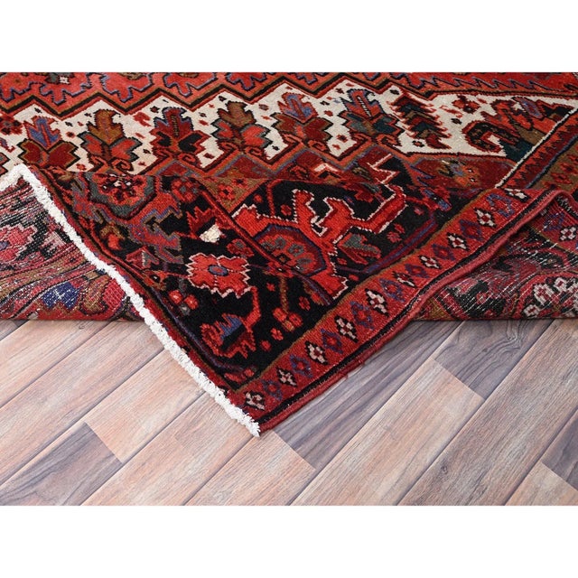 1960s Red Vintage Semi Antique Oriental Rug | Chairish