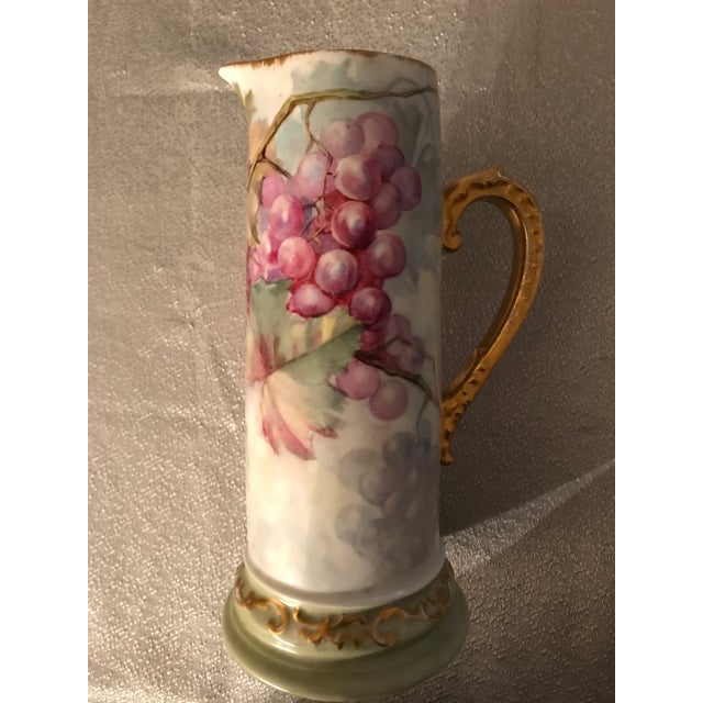 French Limoges Porcelain Pitcher | Chairish