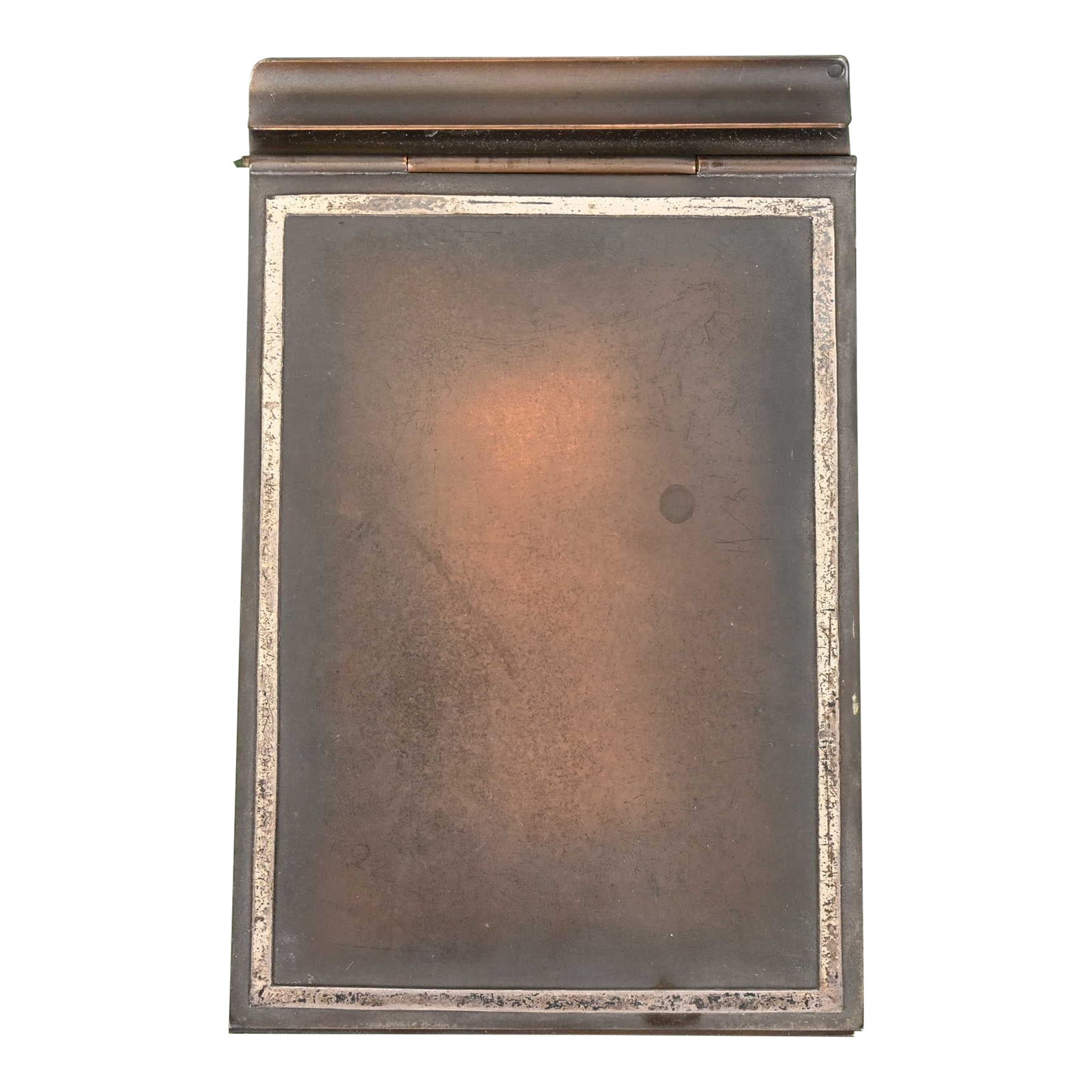 Heintz Arts & Crafts Sterling Silver on Bronze Notepad Holder With Pen ...