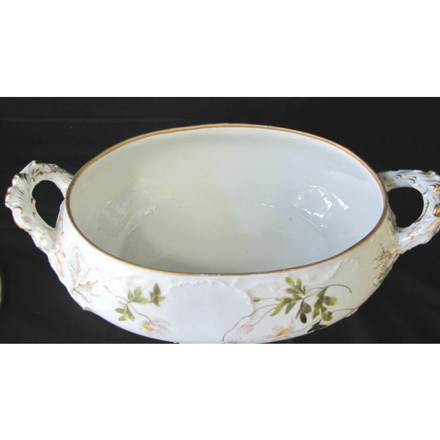 Rosenthal Louis XIV Large Hand Painted Floral Gold Gilt Soup Tureen W ...