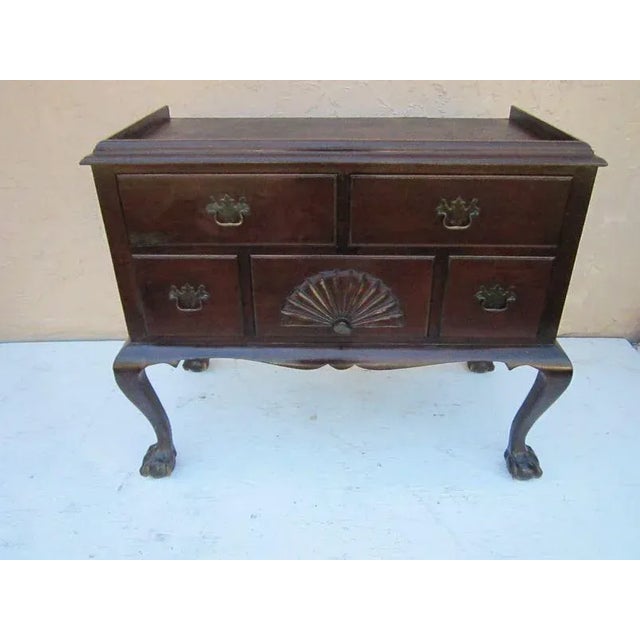 1970s Wood Credenza Buffet Server French Sideboard Bar Console ...