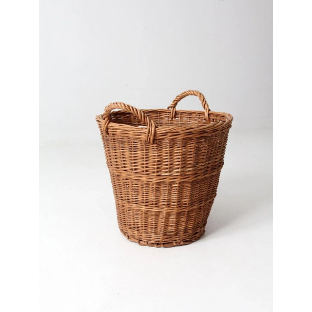 Vintage Wicker Basket | Chairish