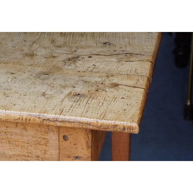 French Rectangular Farm Table of Sycamore | Chairish
