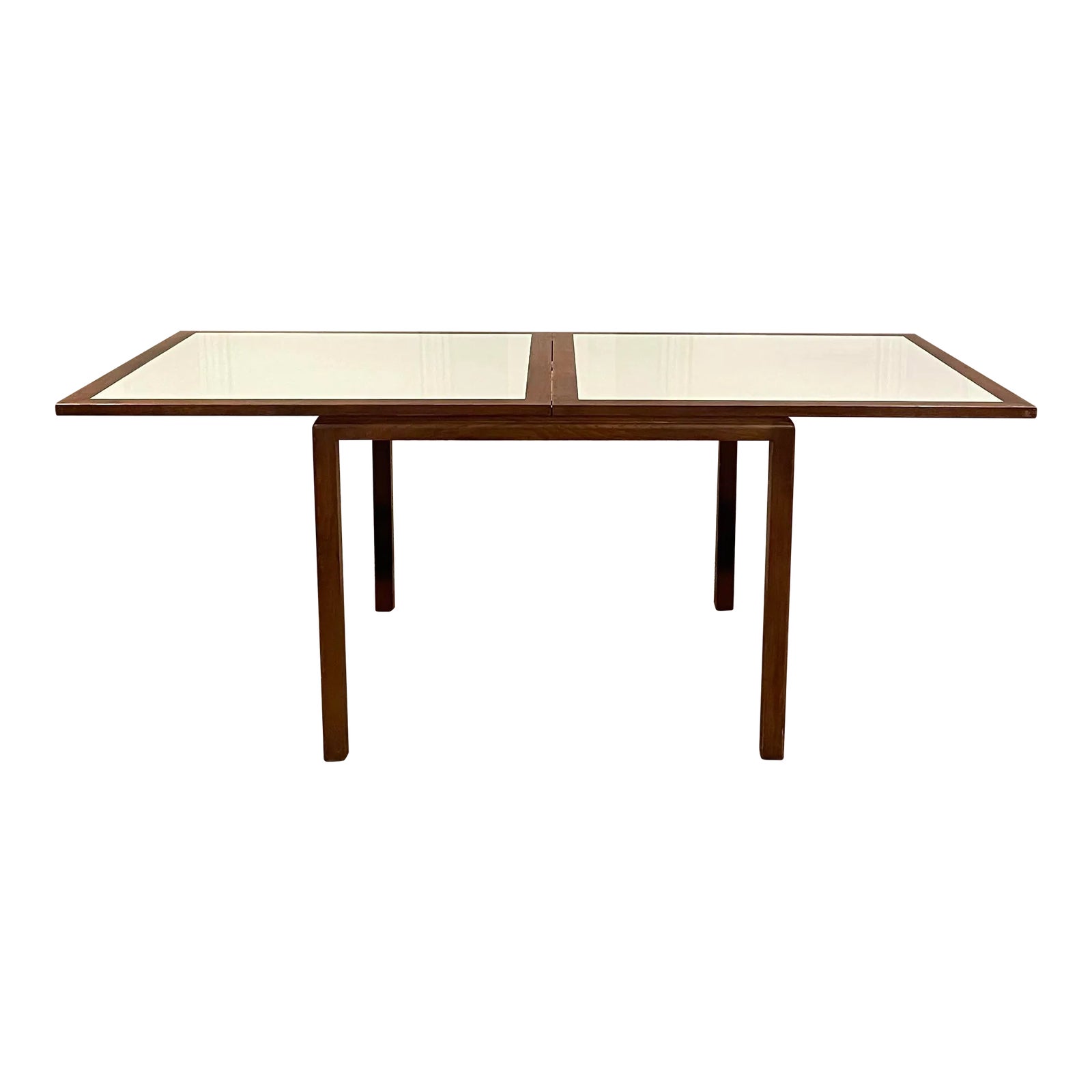 Mid-Century Modern Wood & Laminate Expandable / Flip Top Game / Dining ...