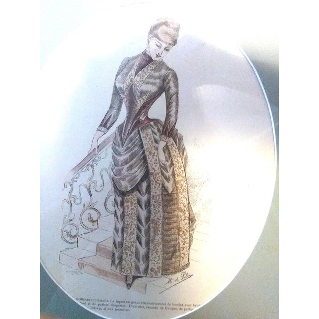 1890s Victorian Hand Colored French Magazine Fashion Illustration ...