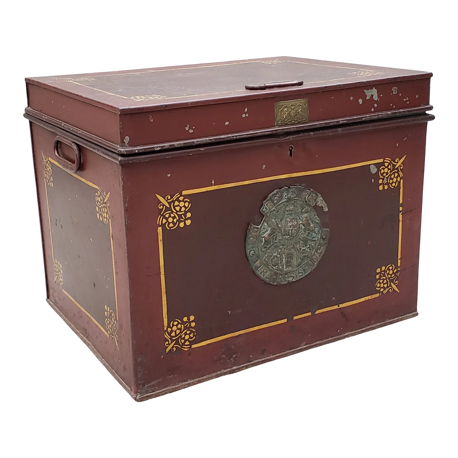 Antique (Dated 1849) English Safe Box "Milner's Portable Fire Resist ...