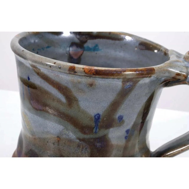 John Glick Ceramic Stoneware Mug IX Stamped Plum Tree Pottery | Chairish