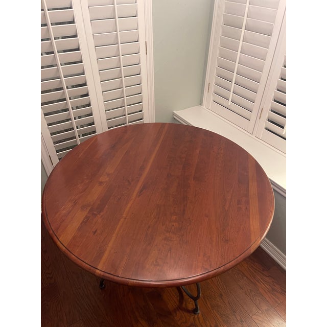 Ethan Allen Kitchen Table With Leaf Usa | Chairish