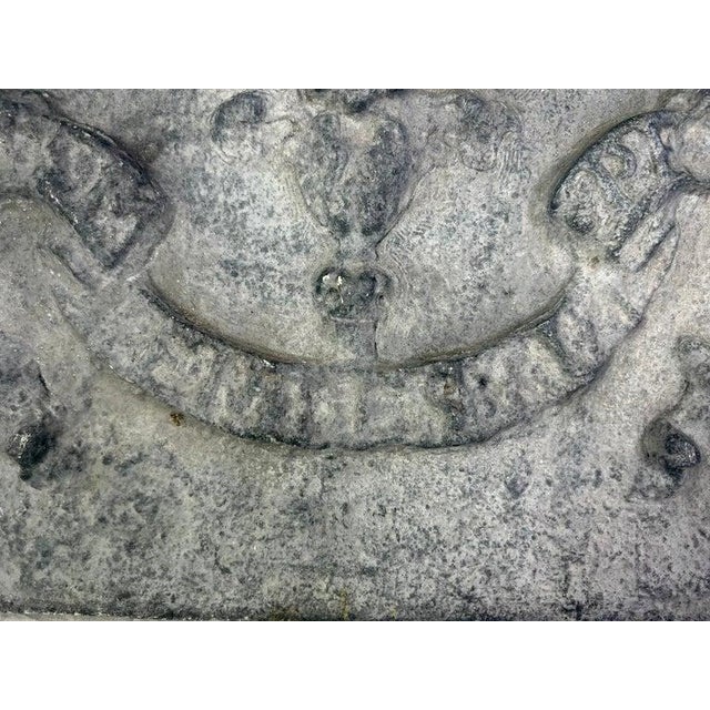 Victorian Cast Metal Fireback Plaque | Chairish