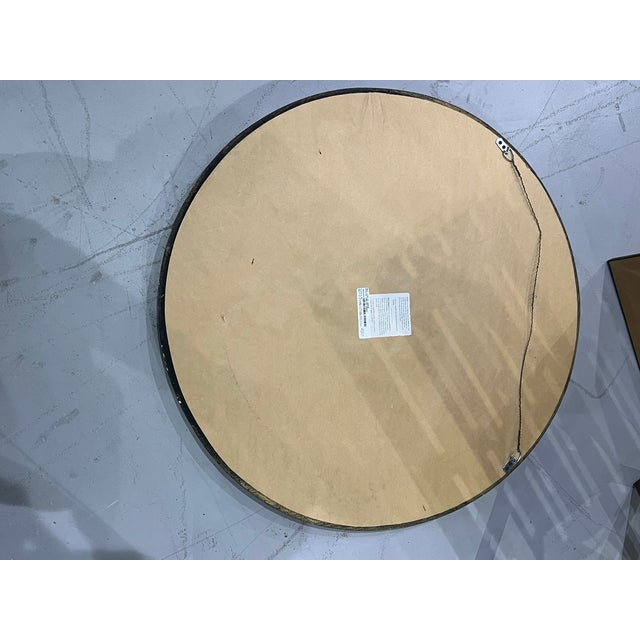 1980s Vintage Bombay Company Round Gold Painted Mirror With Leaf Motif ...