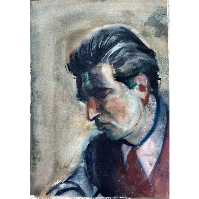 Robert Henry Angeloch Double-Sided Watercolor Painting of Nude Woman ...