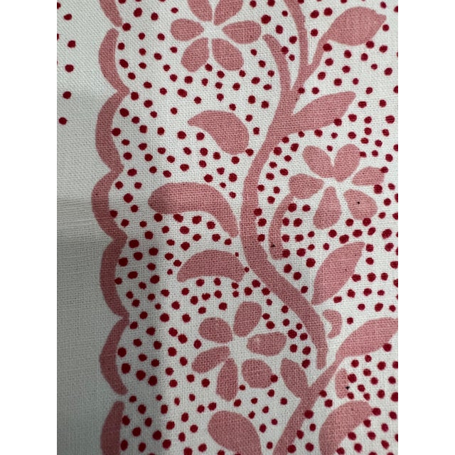 Sister Parish Dolly Pink Fabric - 2 Yards | Chairish