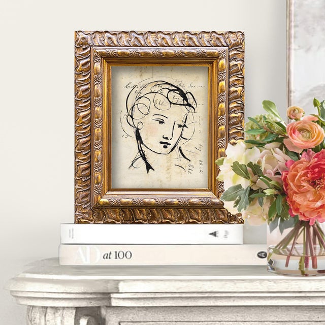 Apollo Giclee Print in Vintage Gold Frame | Chairish