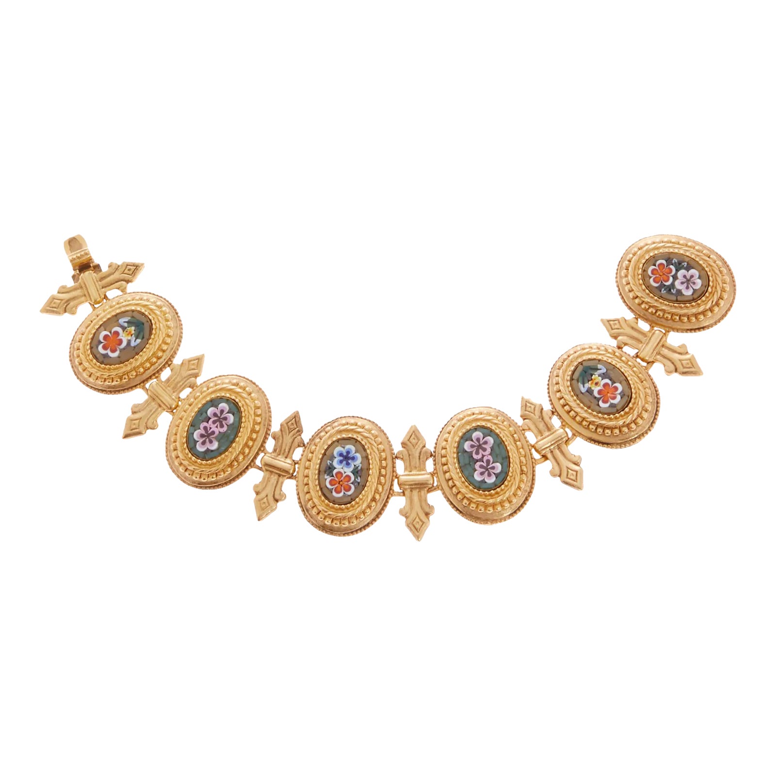 Isabetta 24K Gold Electroplate Bracelet by Ben Amun | Chairish