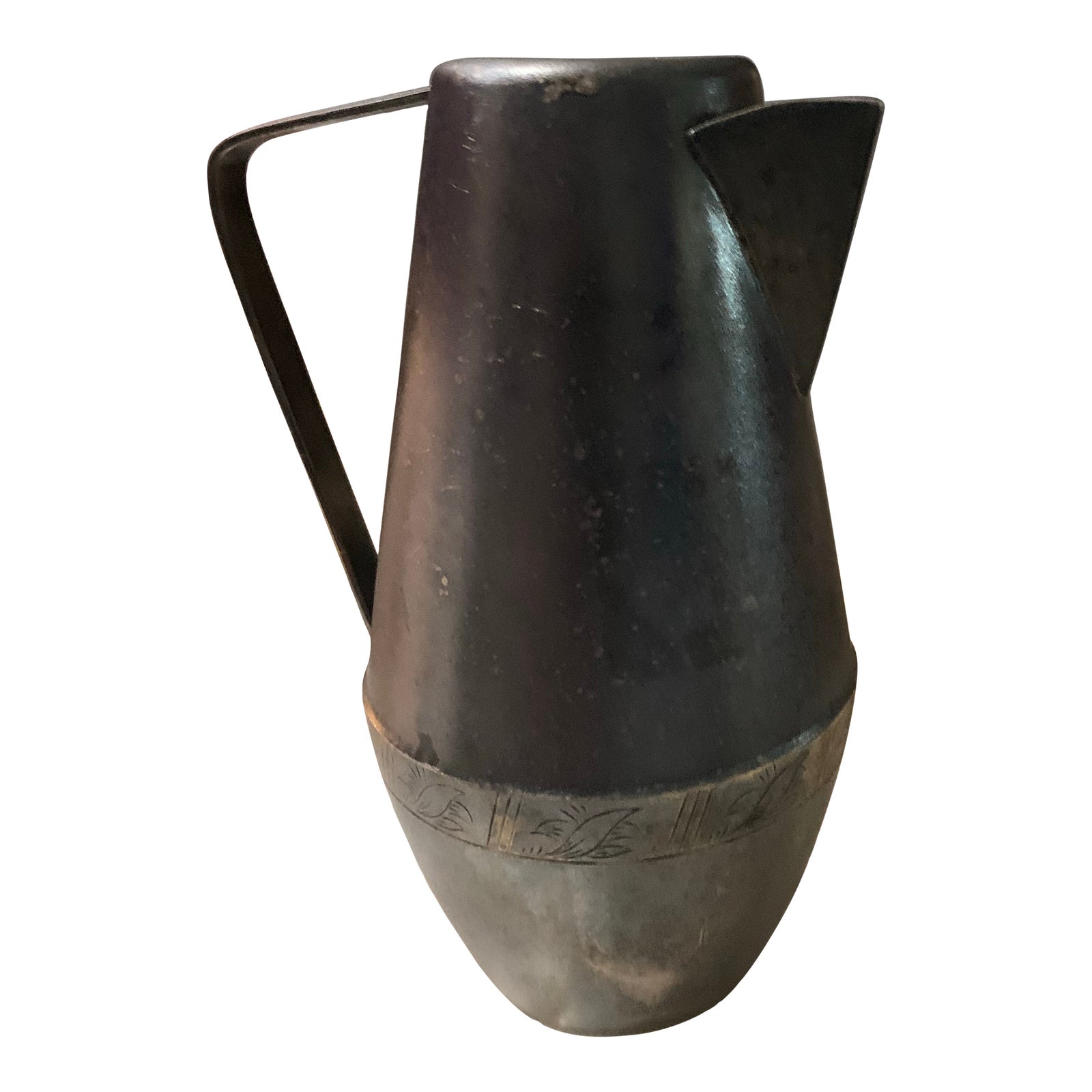 1970’s Russian Siommet Small Modern Pitcher Creamer Silver Plated With ...