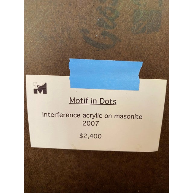 Early 21st Century "Motif in Dots" Original Acrylic Painting on ...