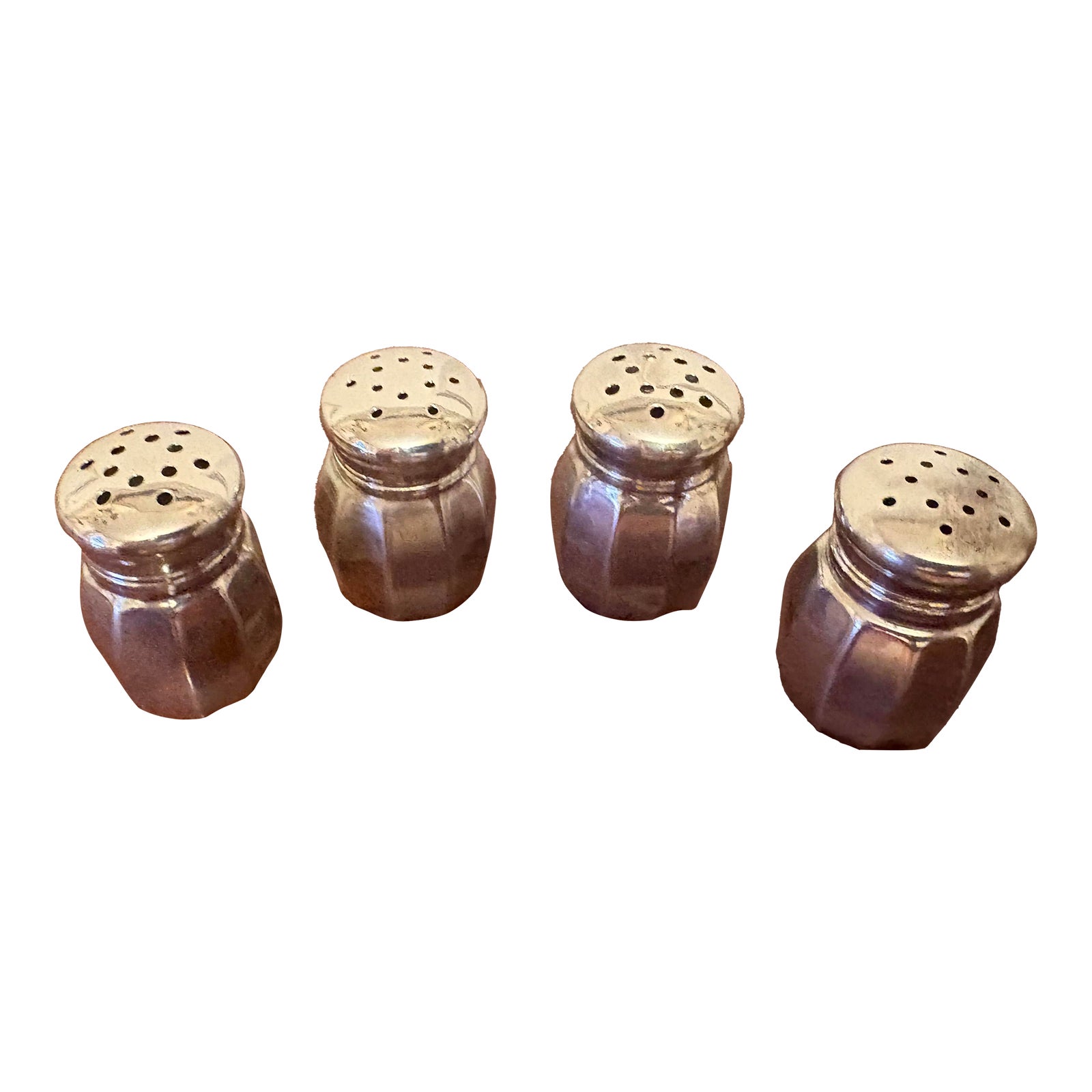 Set of Four Sterling Silver Reed and Barton Salt & Pepper Shakers, 20th ...