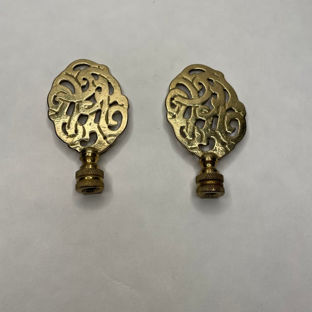 Brass Lamp Finials- a Pair | Chairish