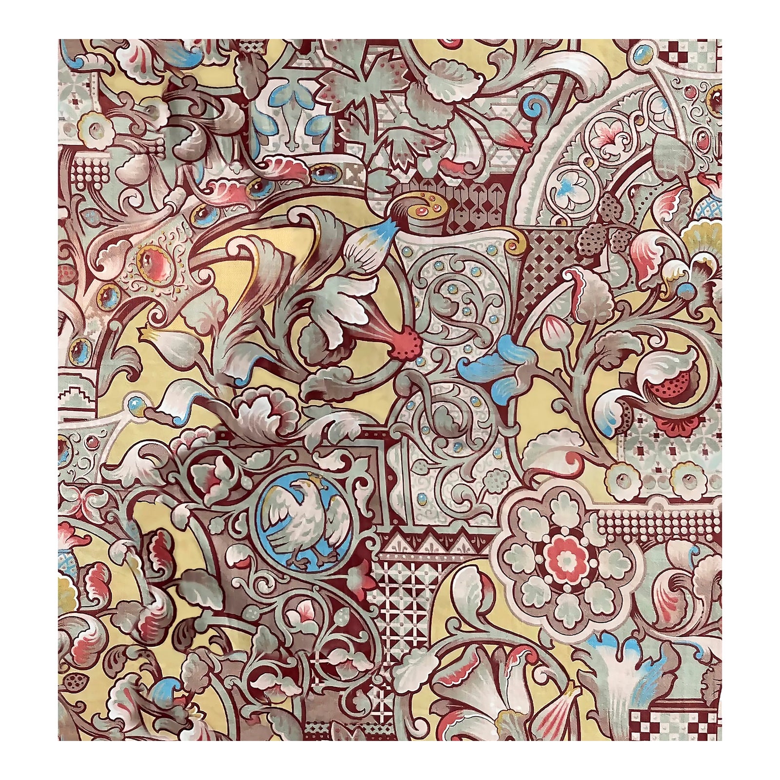 Morphew Abode Patina Multi Victorian Crown Jewels Wallpaper | Chairish