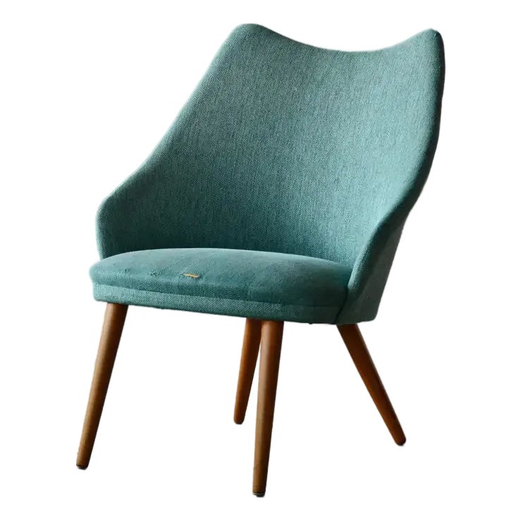 Danish Midcentury Scoop Easy Chair Ca. 1960 | Chairish