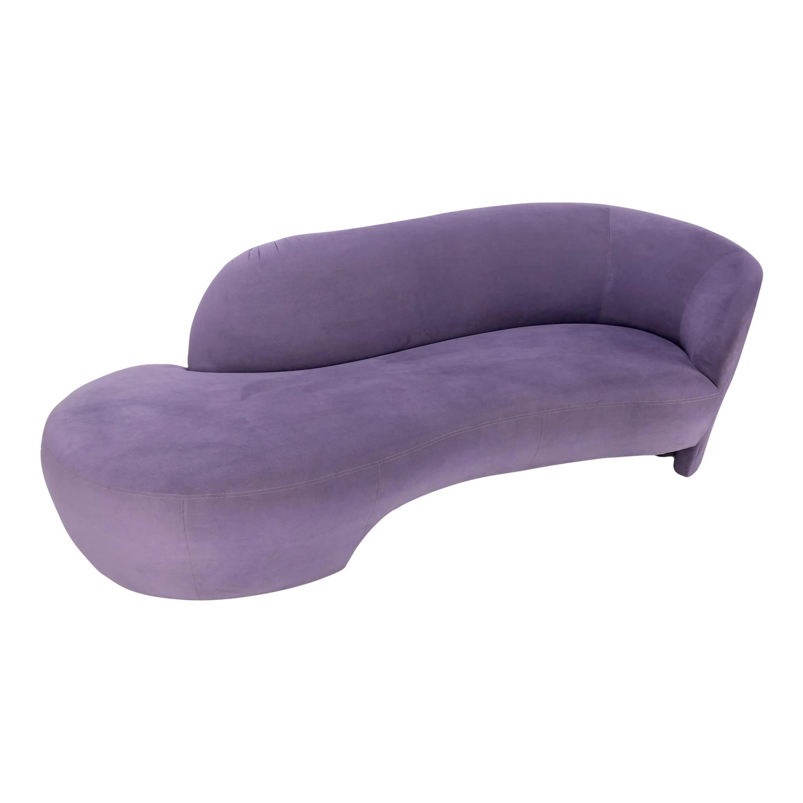 Lavender Ultra Suede Cloud Sofa Chaise Lounge by Weiman | Chairish