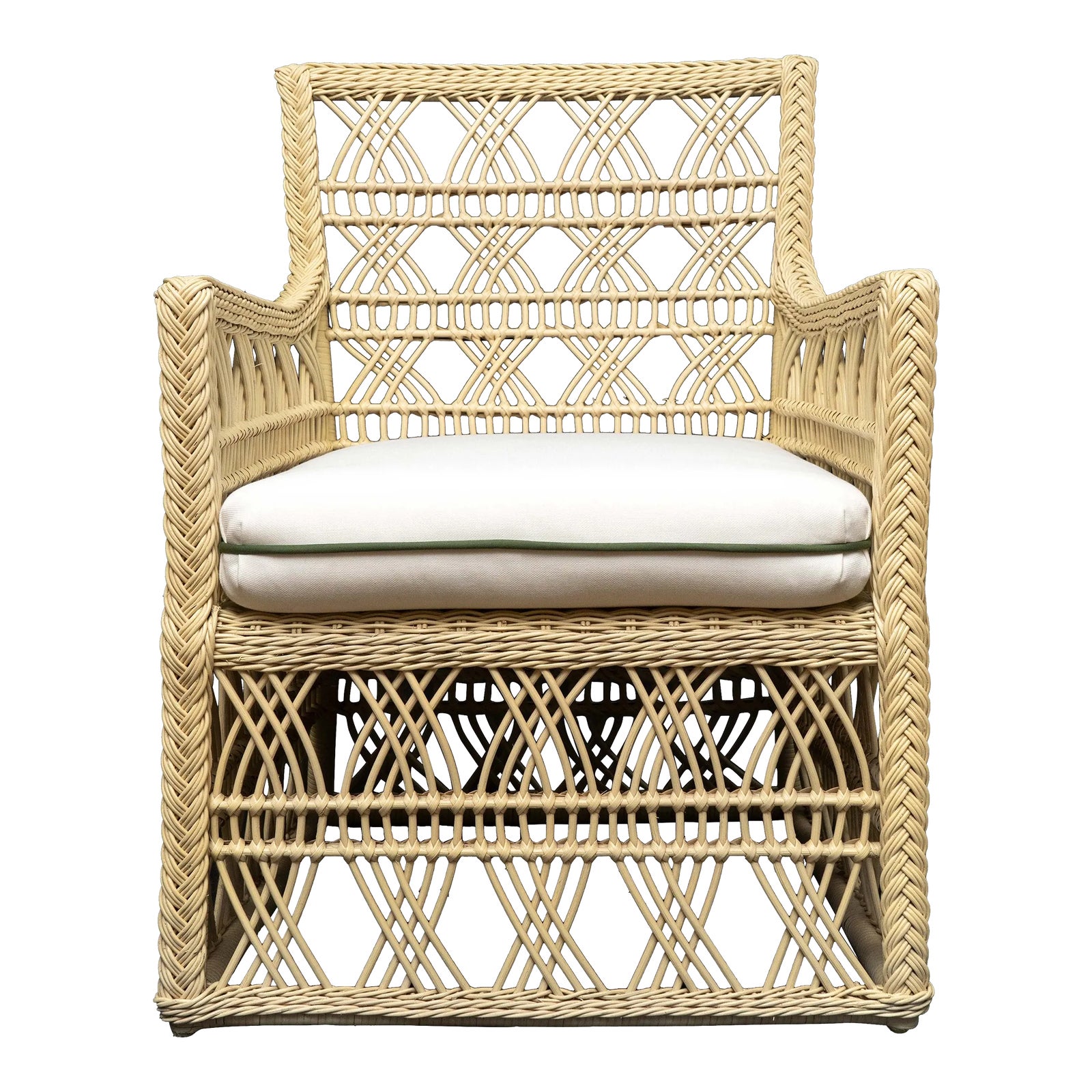 Rattan Trellis Chair | Chairish