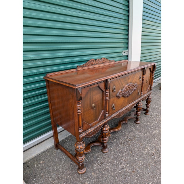 antique buffet side table