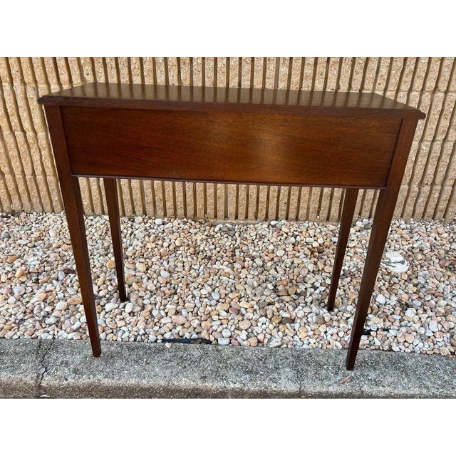 Antique Federal Style Mahogany Inlaid Console Table. | Chairish