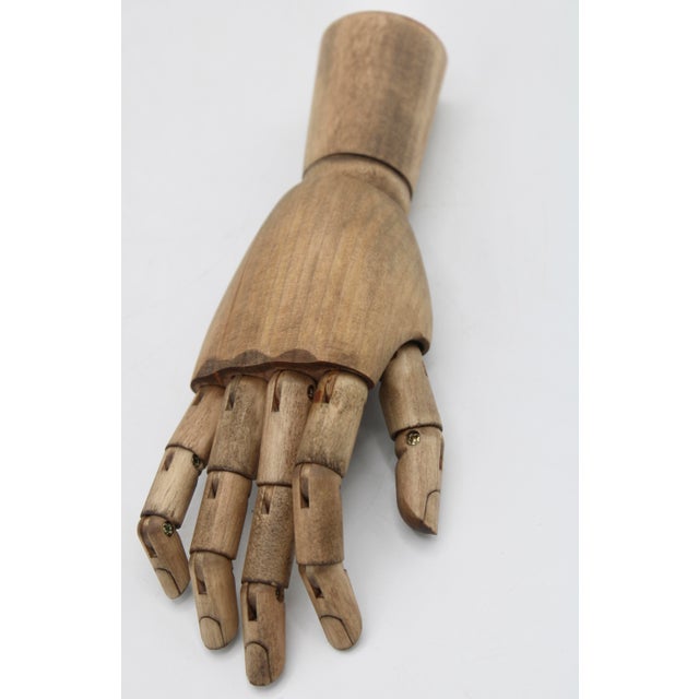 1930s Vintage French Articulated Wooden Hand | Chairish