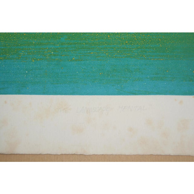 Original Vintage Abstract Screenprint | Chairish