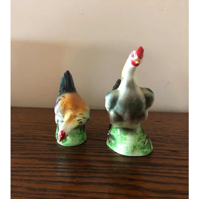 Vintage Made in Japan Rooster and Chicken - a Pair | Chairish
