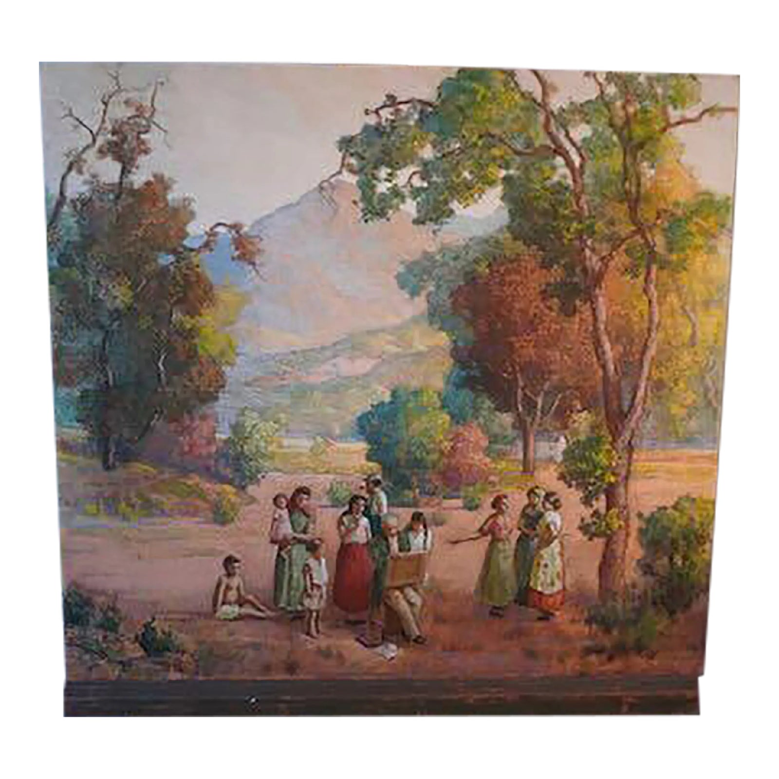 Abraham Jacob Richard - the Artist Being Watched While He Paints a ...