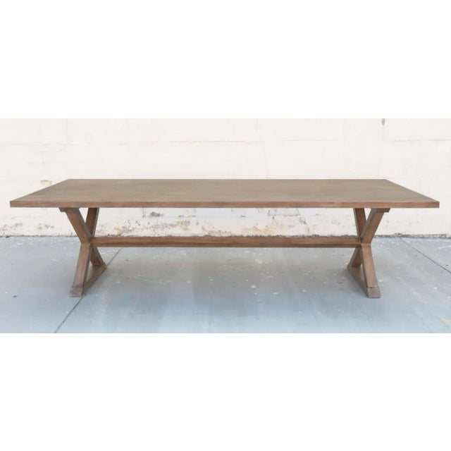 Expandable Minimalist X Trestle Table by Petersen Antiques | Chairish