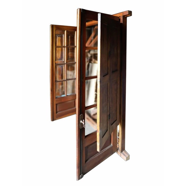 Antique Late 19th Century French Windows With Solid Shutters | Chairish