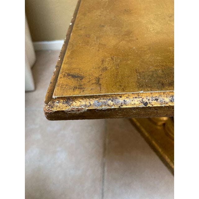 1960s Hollywood Regency Style Gold Gilded Tables - a Pair | Chairish