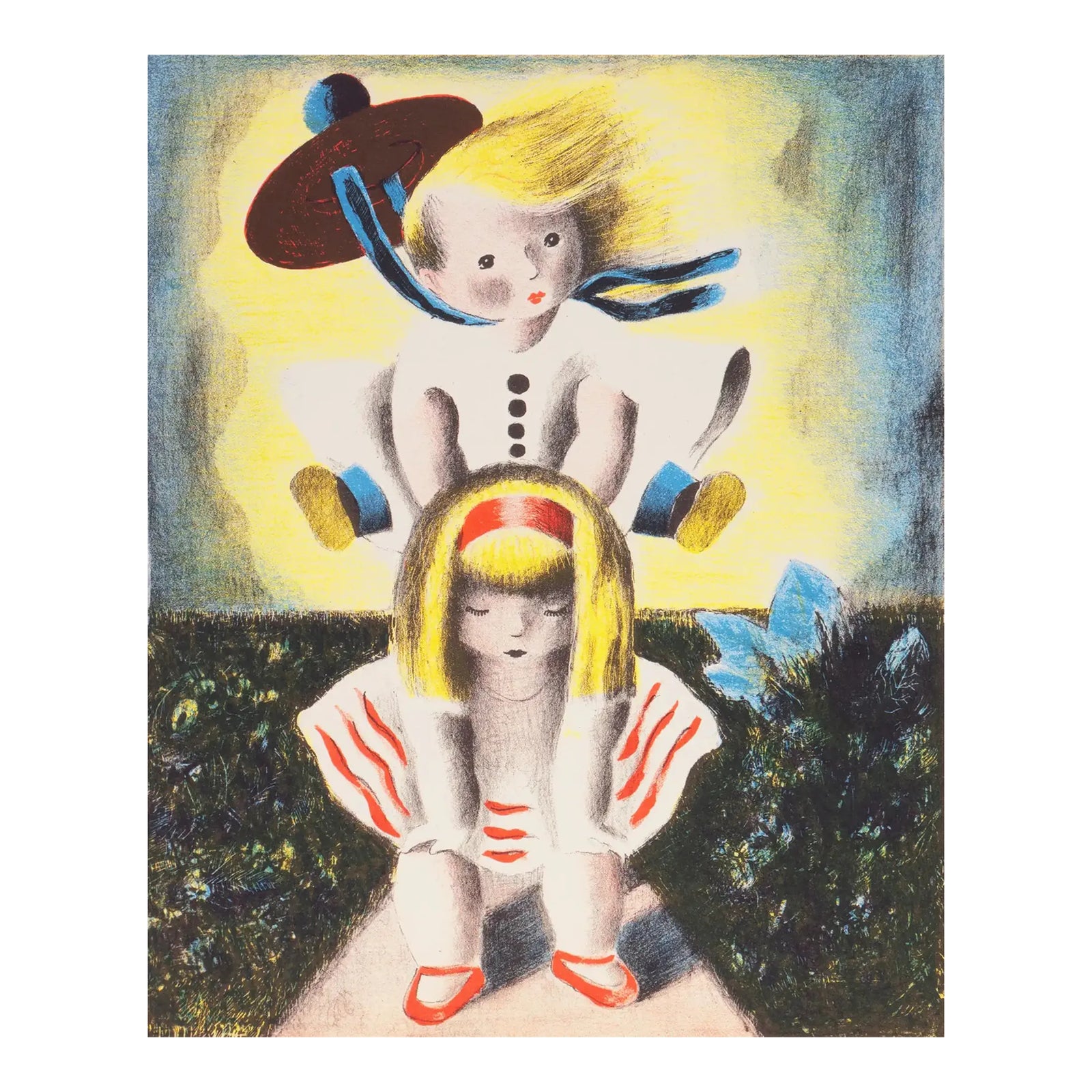 'Greta & Grace' by Nura Ulreich, Art Deco, Woman Artist, Art Institute ...