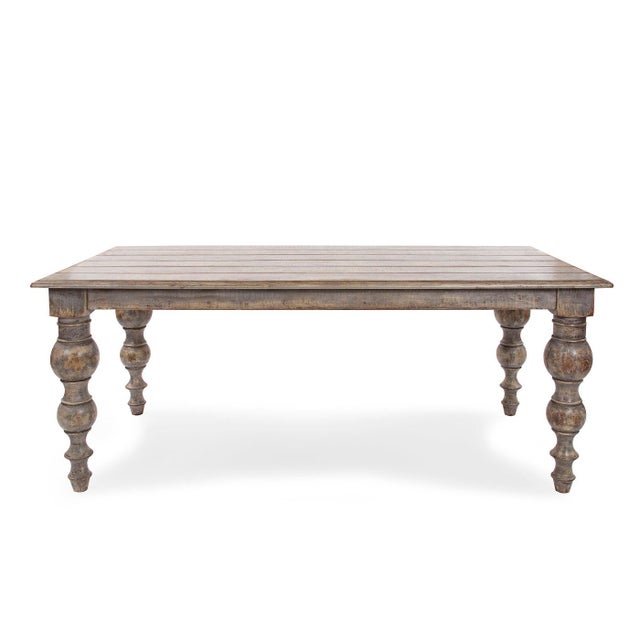 Distressed Farmhouse Dining Table | Chairish