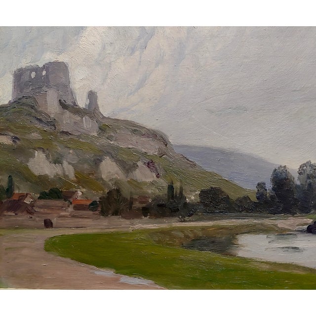Alexis Fournier -Chateau Gaillard in Normandy Cloudy Sky-19th Century ...
