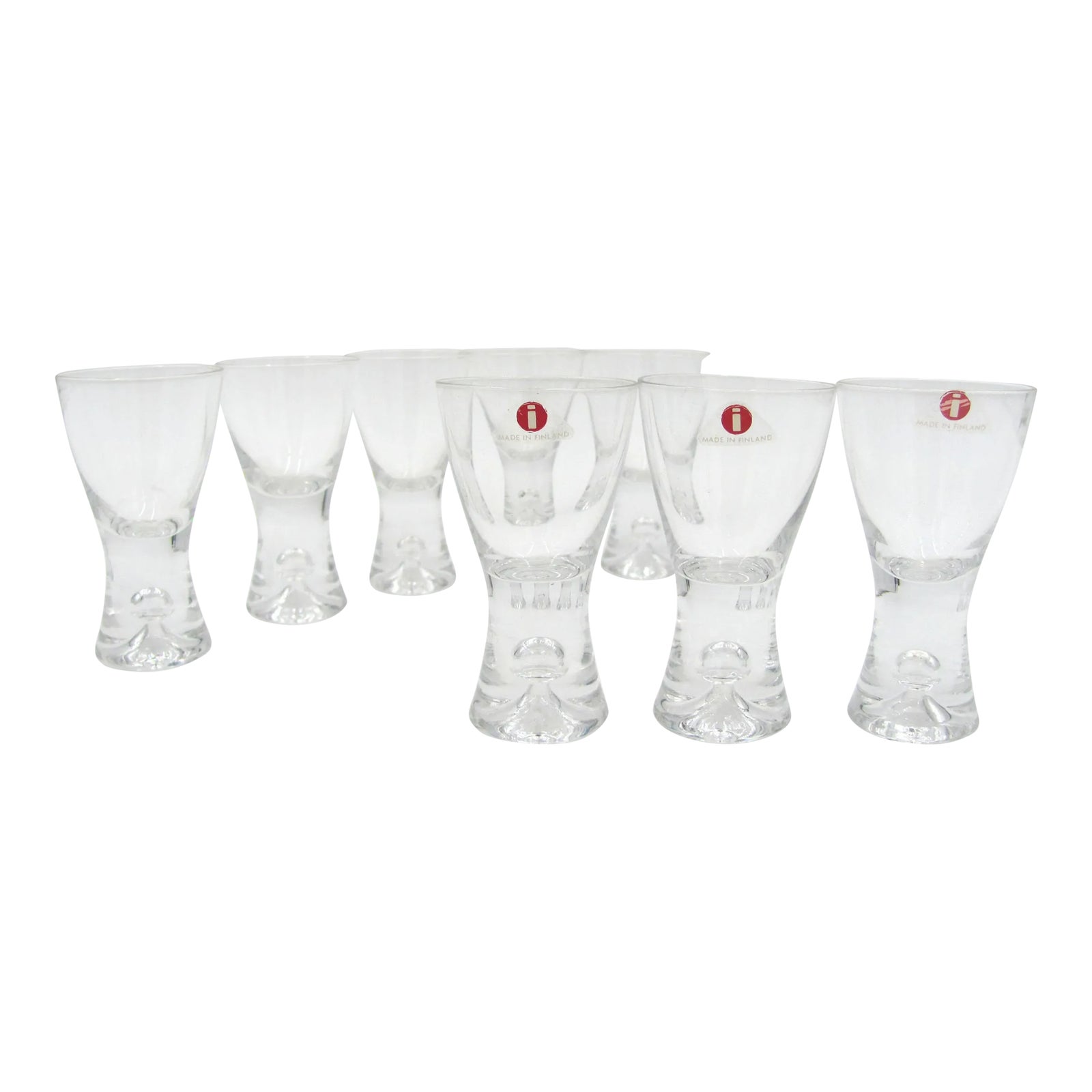 1980s Tapio Wirkkala for Iittala Finland Cordial Cocktail Crystal Art ...