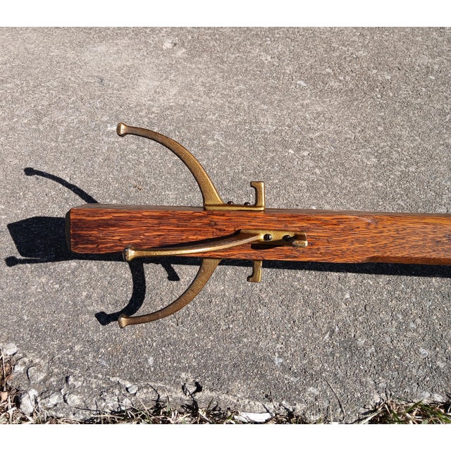 Antique Mission Arts and Crafts Hall Tree Hat Coat Rack Stand Quarter ...