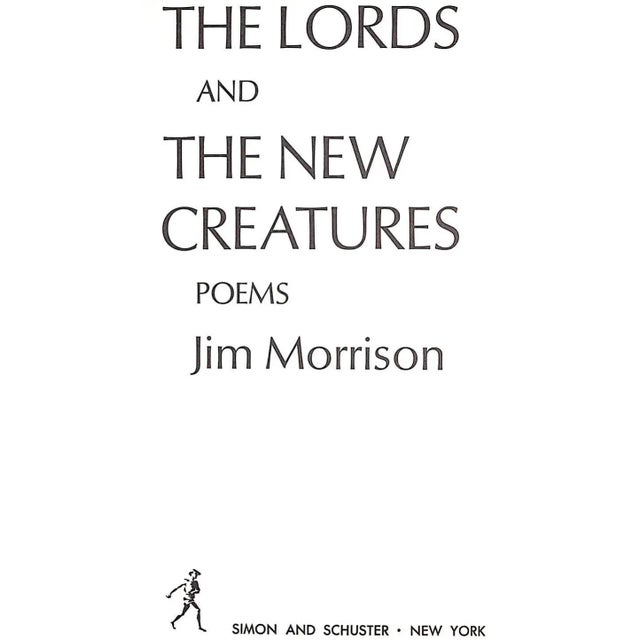 "The Lords and the New Creatures" 1970 Morrison, Jim | Chairish